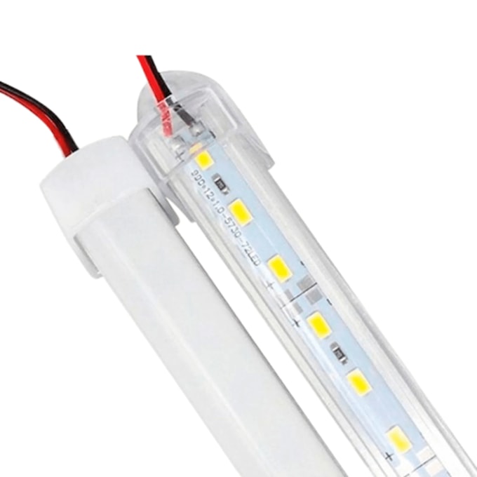 BARRA LED 50 CM 12V BRANCO FRIO AUTOMOTIVO ECOLEF - BARRA LED 50CM.12V.UNIVER.BR. - WS PARTS
