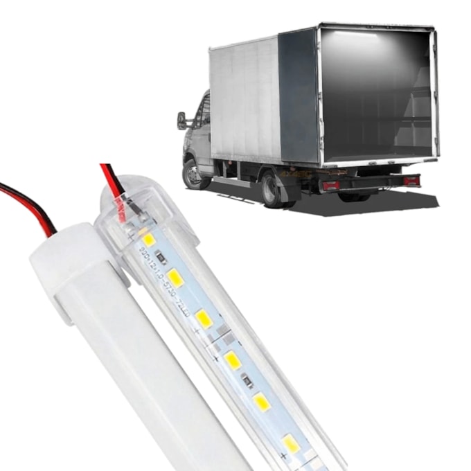 BARRA LED 50 CM 12V BRANCO FRIO AUTOMOTIVO ECOLEF - BARRA LED 50CM.12V.UNIVER.BR. - WS PARTS