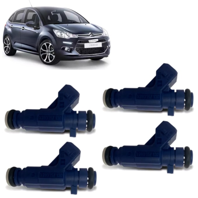 BICO INJETOR C3 208 AIRCROSS ORIGINAIS KIT4-0280157130 - WS PARTS