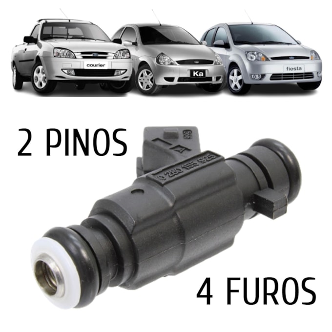 BICO INJETOR KA FIESTA ESCORT COURIER ZETEC ROCAM 0280155925 - WS PARTS