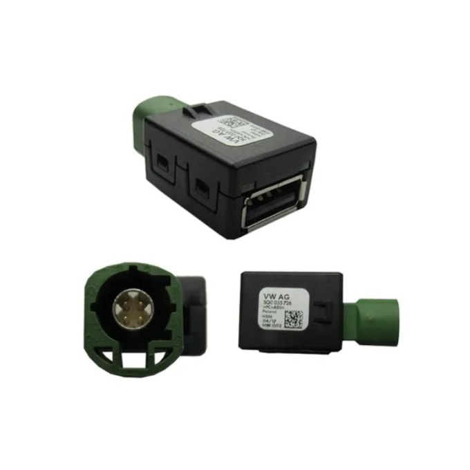 CONECTOR USB GOLF JETTA TIGUAN PASSAT ORIGINAL - 5Q0035726 - WS PARTS