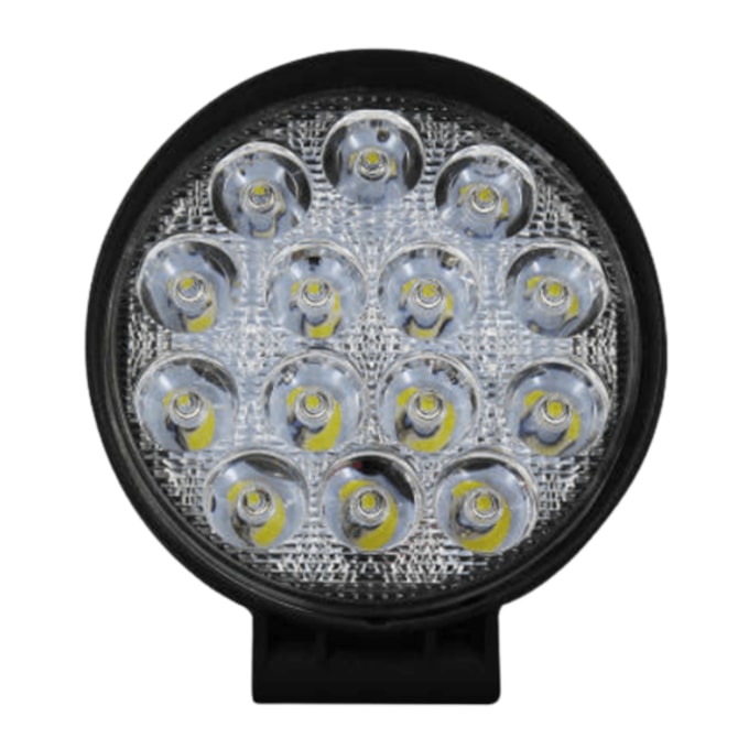 FAROL AUX 14 LEDS 12/24V 48W REDONDO OFF ROAD 6000K BRIWAX - WS PARTS