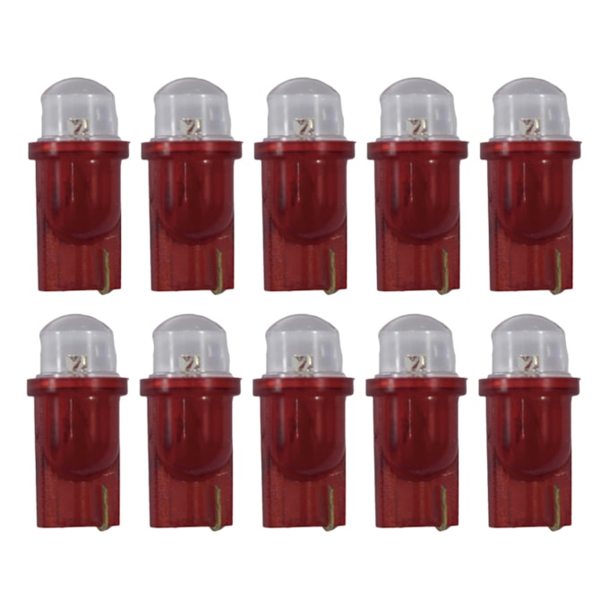 KIT 10 LÂMPADA VIDRO 2V/24V LED PHILIPS 100009 FXLED2821VM - WS PARTS
