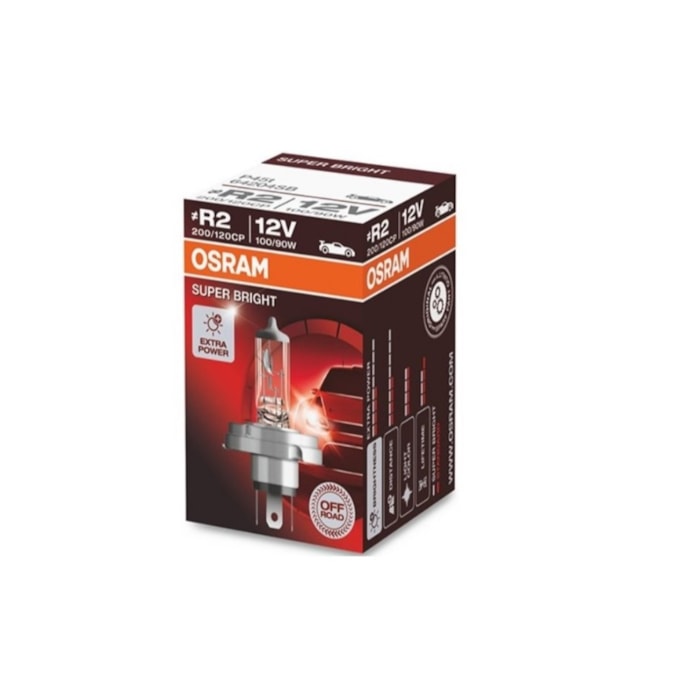 LÂMPADA H5 OSRAM SUPER BRIGHT 55W 12V - VEÍCULOS OFF-ROAD - OS64198 ...