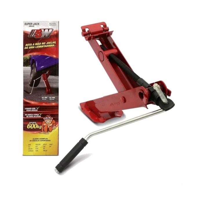 MACACO HIDRÁULICO UNIVERSAL TIPO JOELHO 600 KG AUTOMOTIVO - WS PARTS