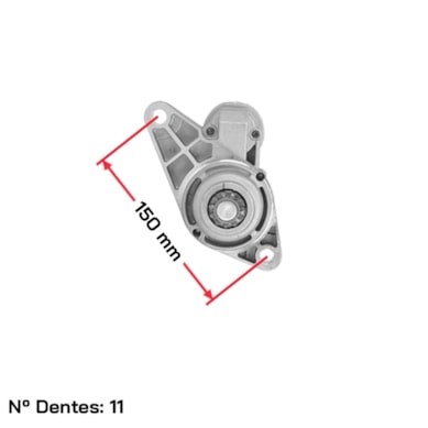 MOTOR PARTIDA GOL SAVEIRO FOX G5 G6 TSC10R7 D7ES6 11 DENTES - WS PARTS
