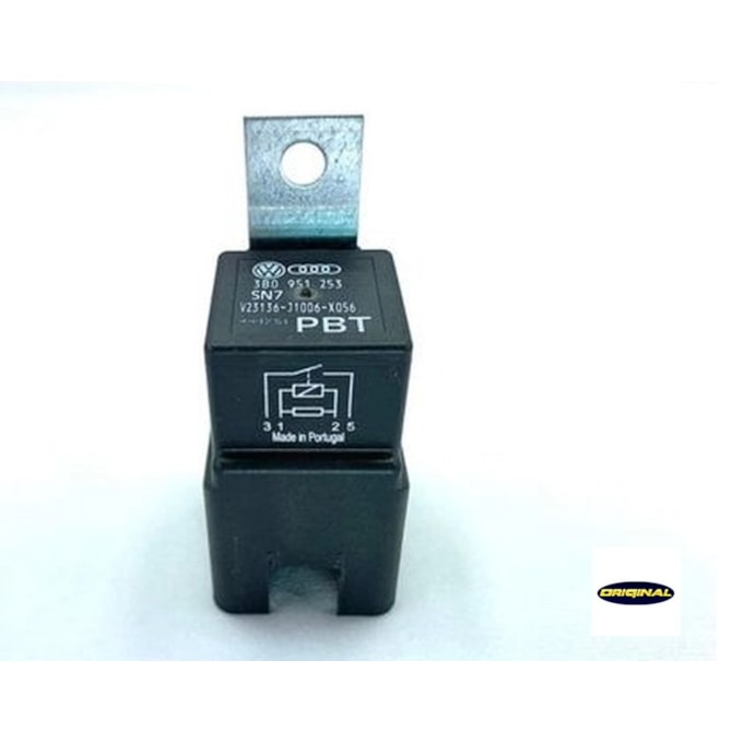 RELÉ AUXILIAR SERVIÇO AMAROK GOLF FOX ORIGINAL 3B0951253 - WS PARTS