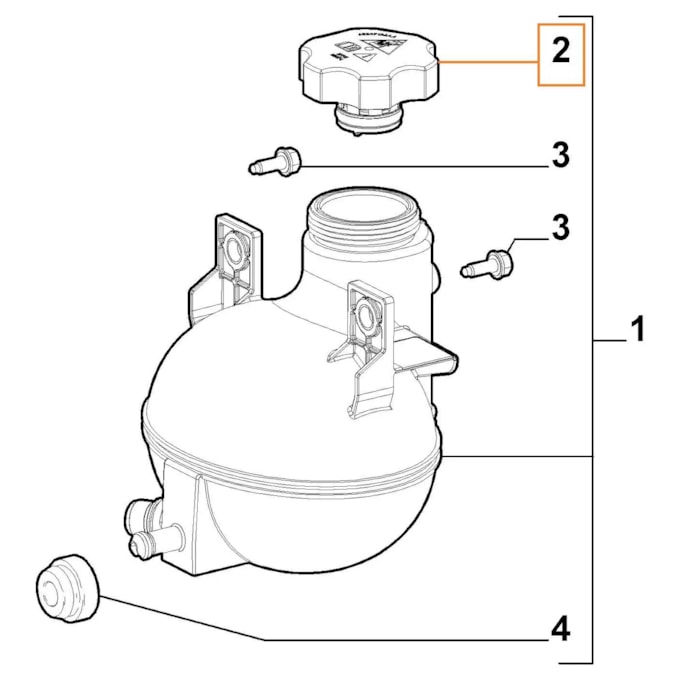 TAMPA RESERVATORIO AGUA JEEP RENEGADE JEEP COMPASS 53330779 - WS PARTS